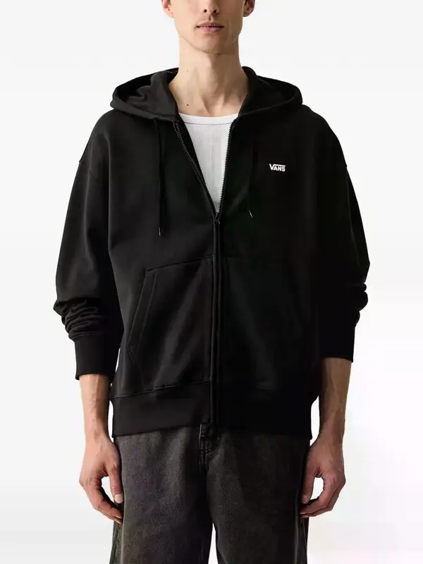 VANS Logo-print Zip-up Hoodie
