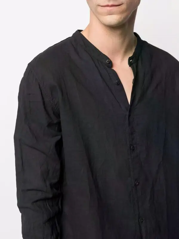 POÈME BOHÉMIEN Collarless Cotton Shirt