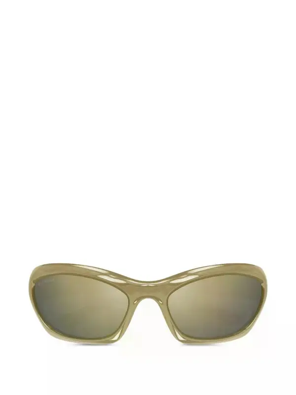 Balenciaga Oval-frame Sunglasses - Neutrals