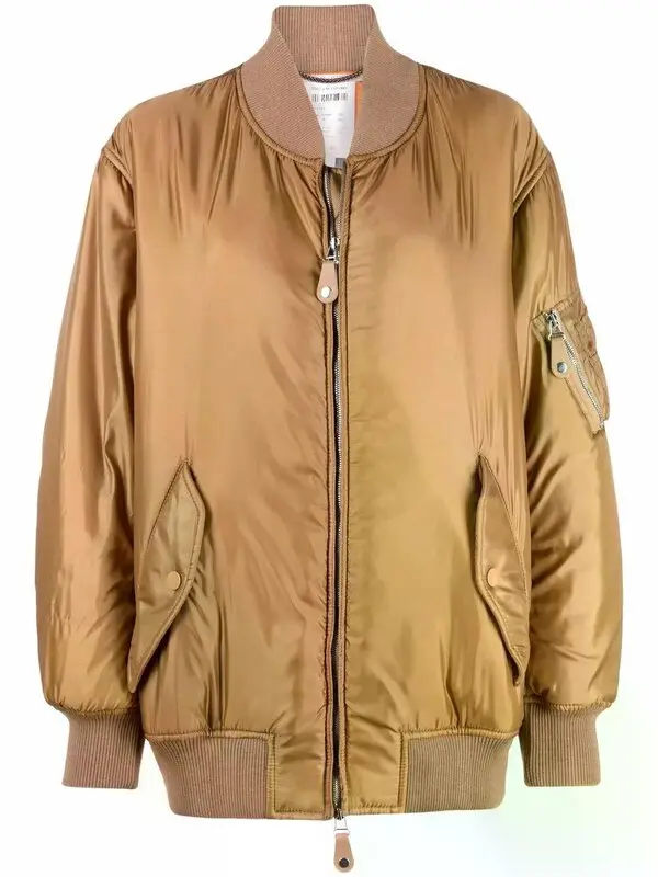 Stella McCartney Padded Bomber Jacket - Neutrals