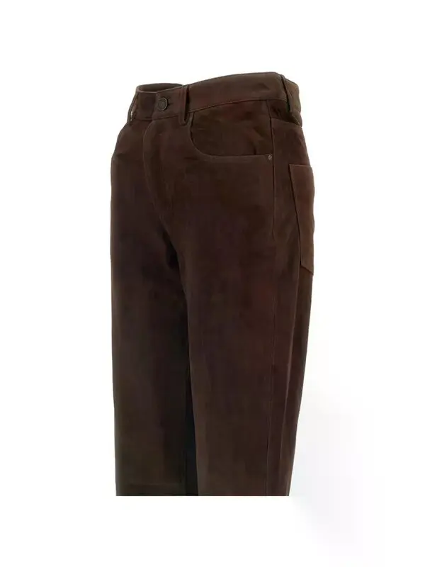 ARMA Straight-cut Suede Trousers