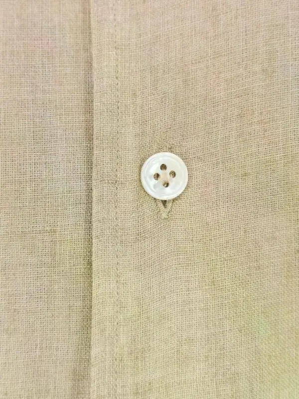 LARDINI Bowling-collar Patch-pocket Shirt