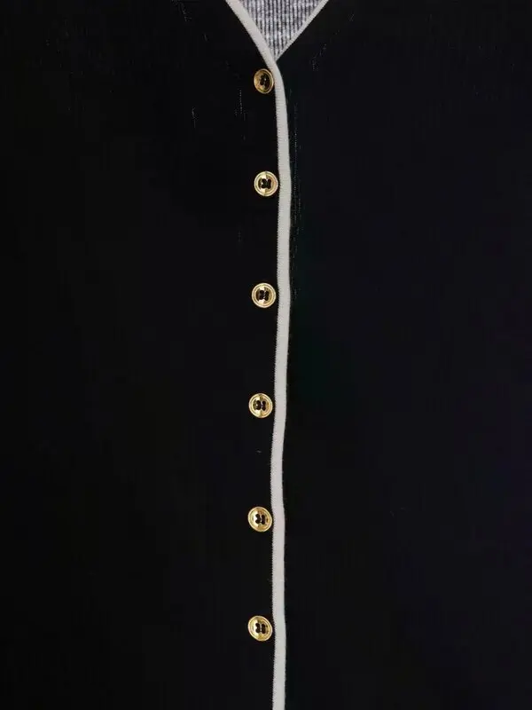 Elisabetta Franchi Logo-embroidered Ribbed Cardigan