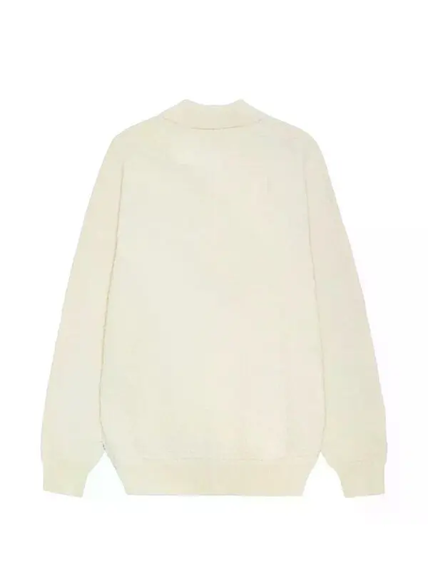 LES DEUX Textured-knit Polo Shirt