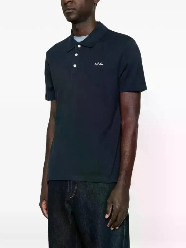 A.p.c. Logo-embroidered Polo Shirt