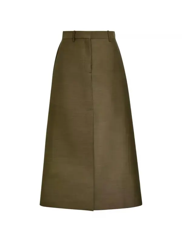 HEIRLOME A-line Midi Skirt - Green