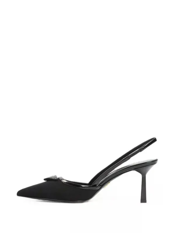 Prada Logo-plaque Slingback Pumps