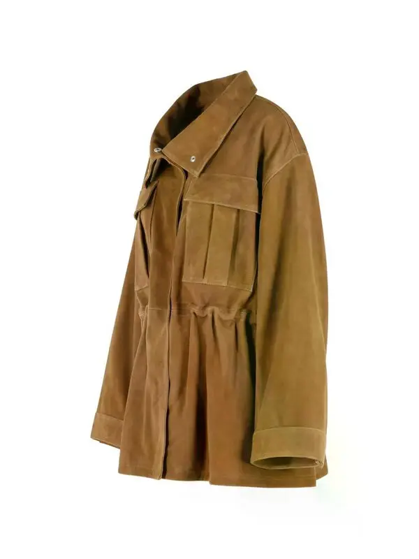 RÓHE Drawstring-waist Suede Jacket