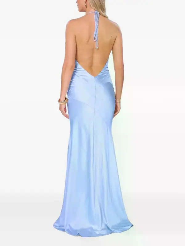 ROSERRY Cowl-neck Halterneck Dress