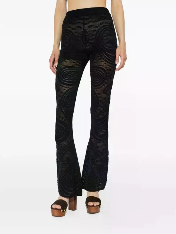 Etro Paisley-pattern Flared Trousers