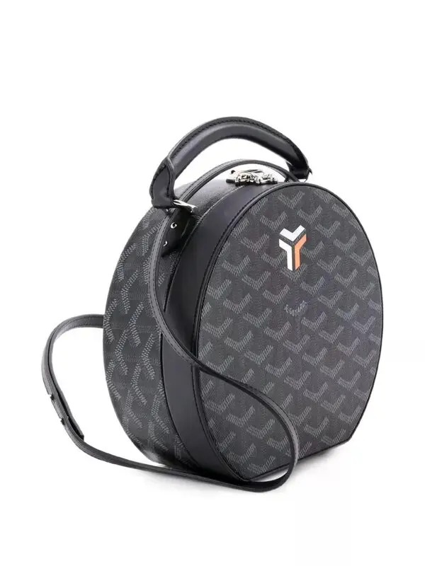 Goyard Alto Hatbox Bag Coated Canvas Satchel - Black