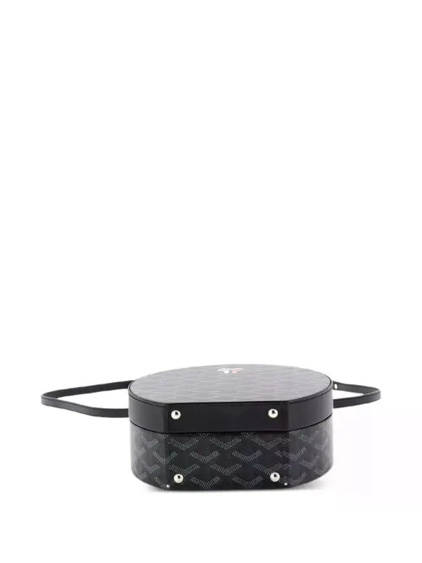 Goyard Alto Hatbox Bag Coated Canvas Satchel - Black