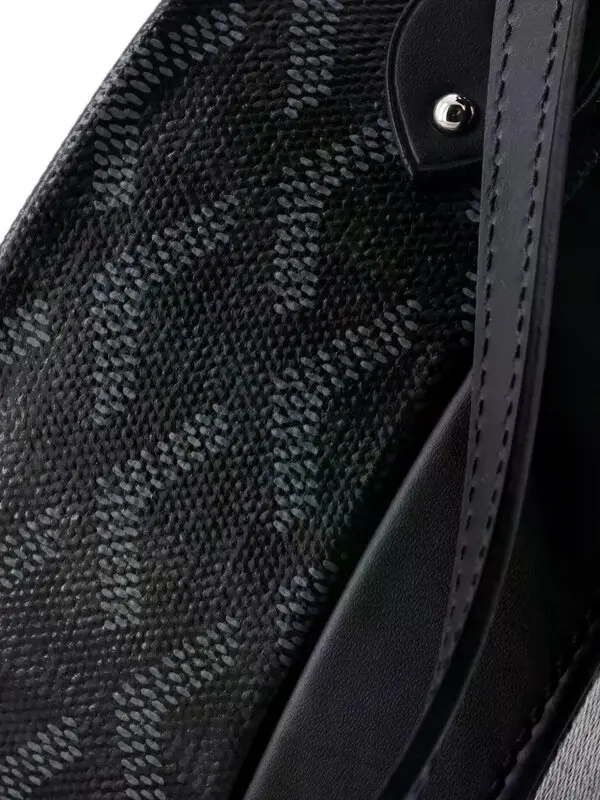 Goyard Alto Hatbox Bag Coated Canvas Satchel - Black
