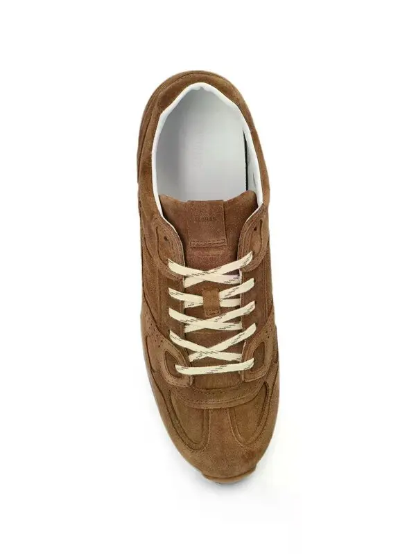 ALOHAS Suede Sneakers With Perforated Detailing