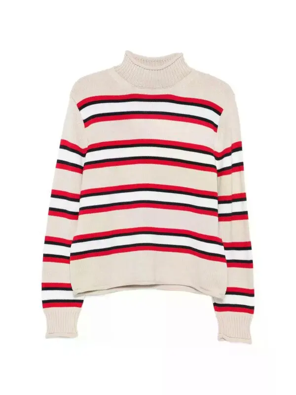 SEMICOUTURE Striped Sweater - Neutrals