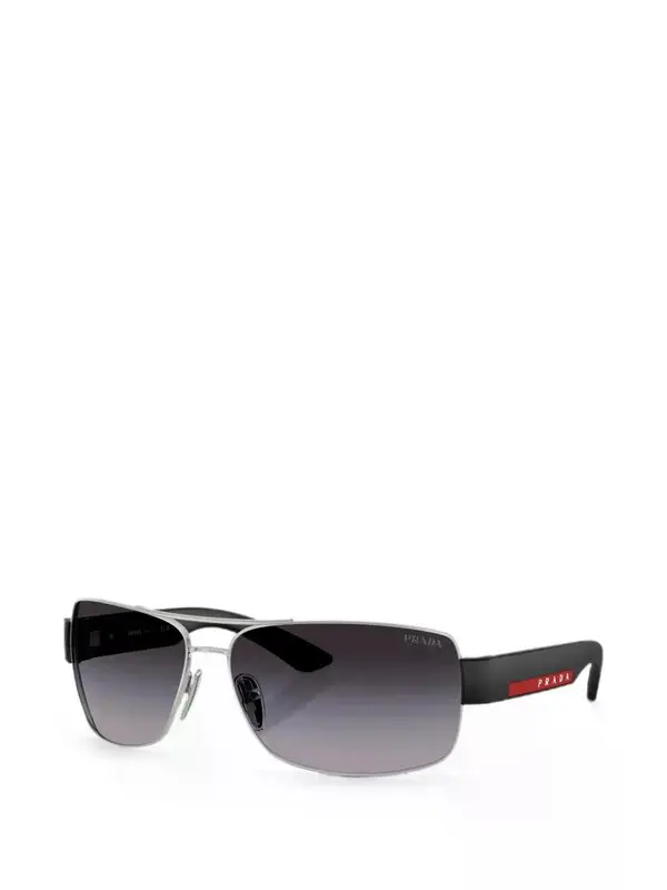 Prada Gradient-lens Rectangle-frame Sunglasses