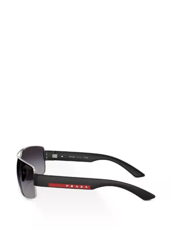 Prada Gradient-lens Rectangle-frame Sunglasses