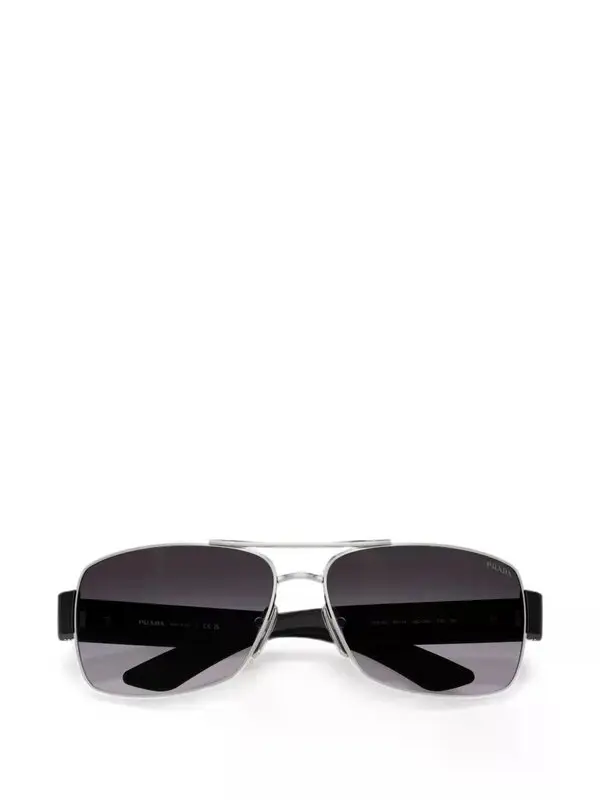 Prada Gradient-lens Rectangle-frame Sunglasses