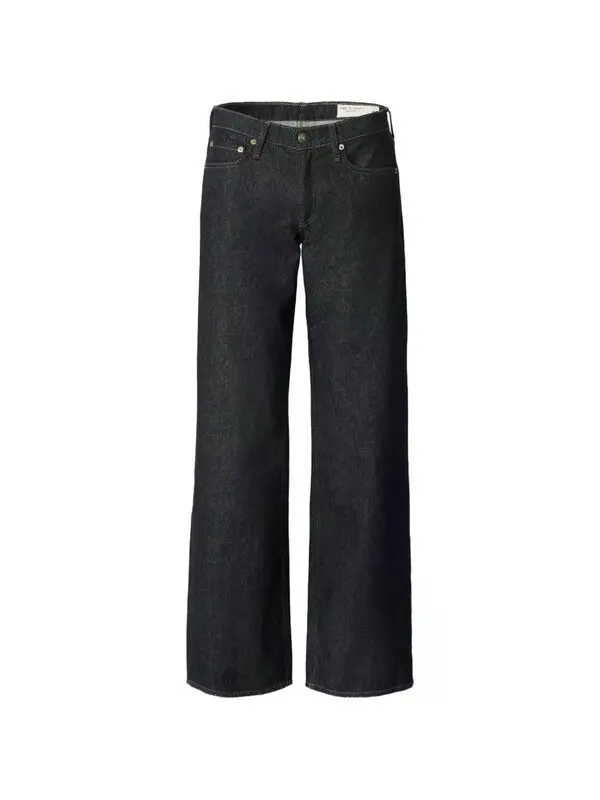 Rag & Bone Button-up Straight-leg Jeans - Blue
