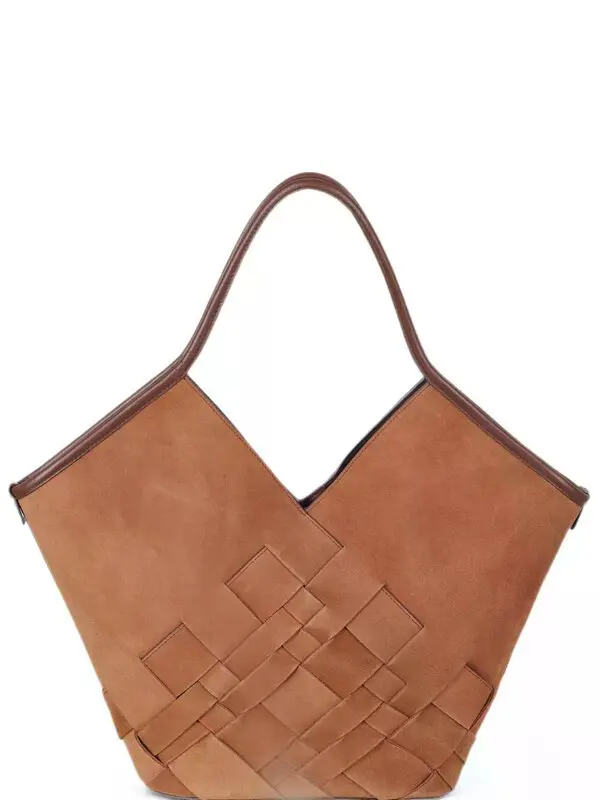 Hereu Interwoven Suede Tote Bag