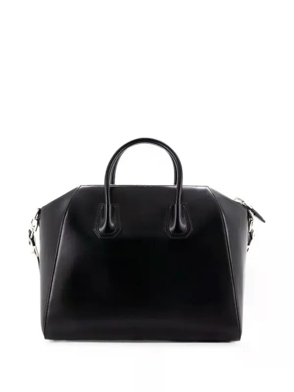 Givenchy Antigona Satchel Glazed Leather Medium - Black