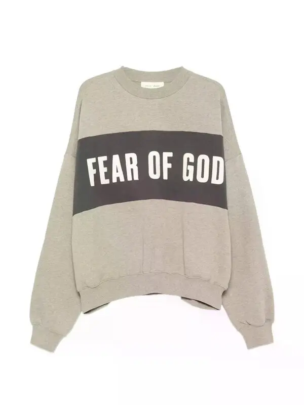 Fear Of God Essentials Logo-print Sweater - Grey
