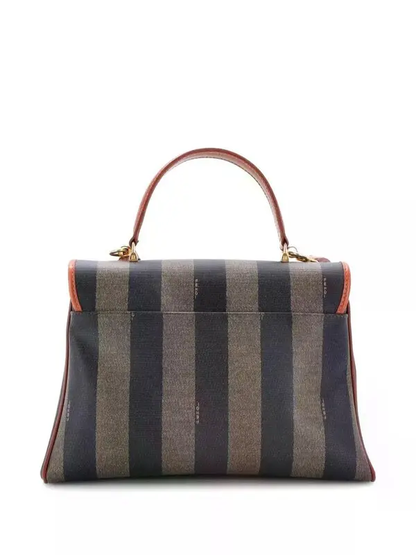 Fendi Pequin Convertible Tote Bag