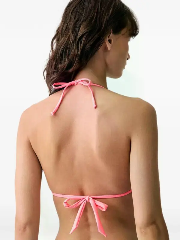 BANANA MOON Ribbed-knit Floral-charm Bikini