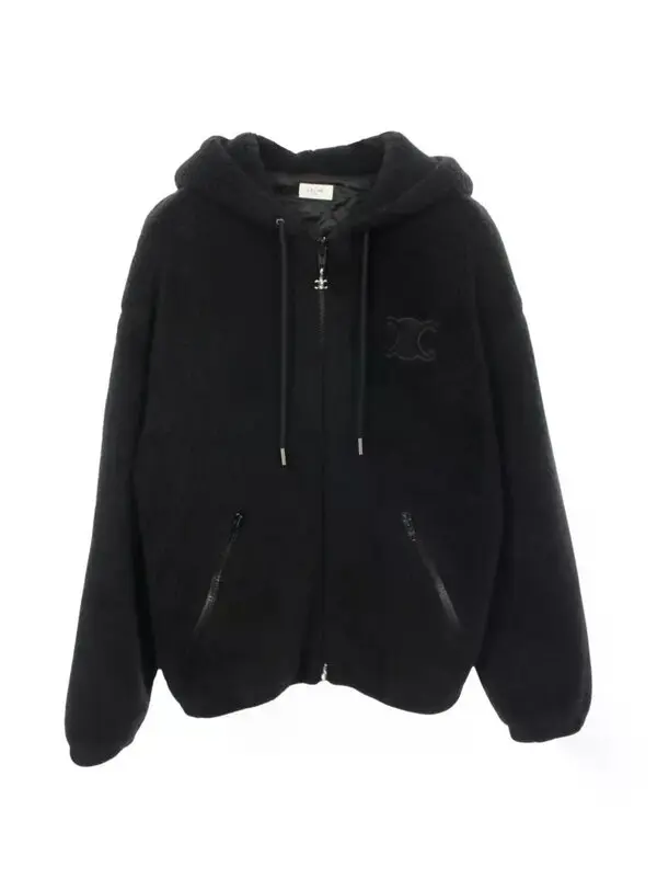 Celine Fleece Zip-up Hooded Jacket