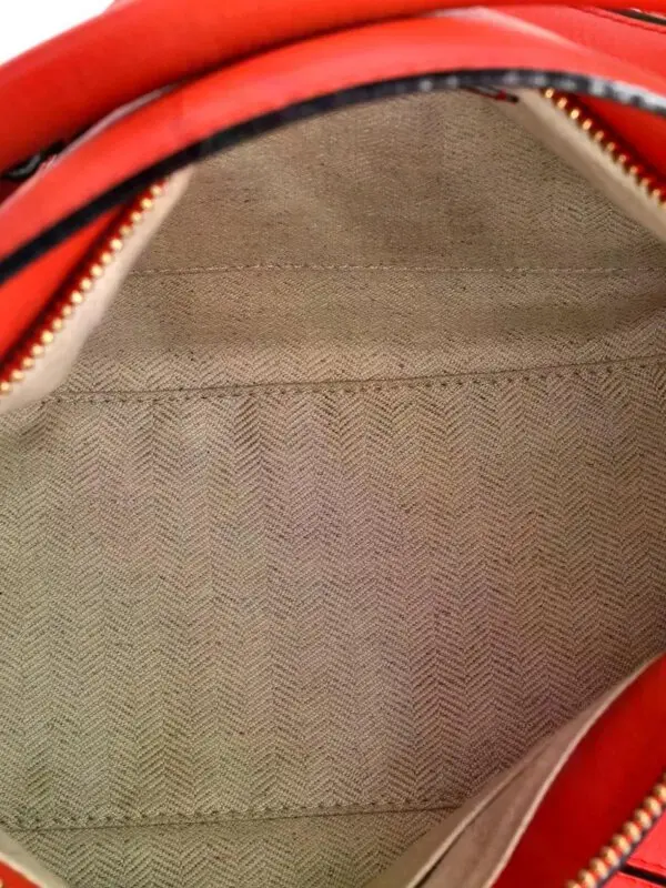 Loewe Puzzle Bag Leather Small Satchel - Red