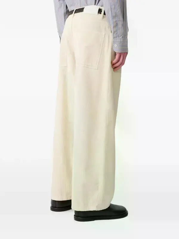 Studio Nicholson Paolo Corduroy Wide-leg Trousers - Neutrals