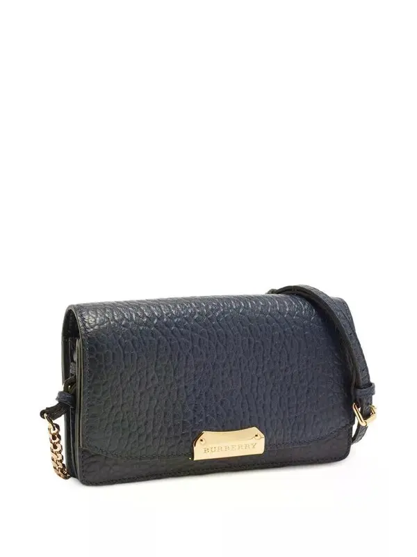 Burberry Madison Leather Cross Body Bag - Blue