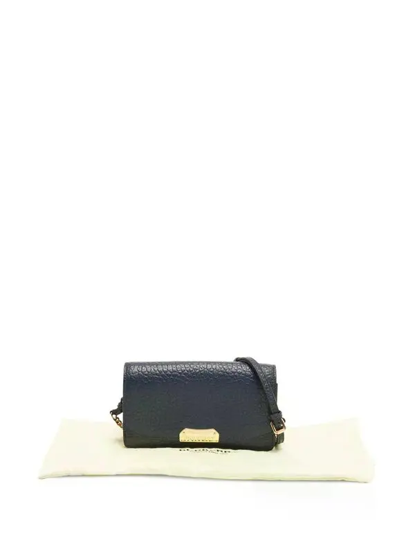 Burberry Madison Leather Cross Body Bag - Blue