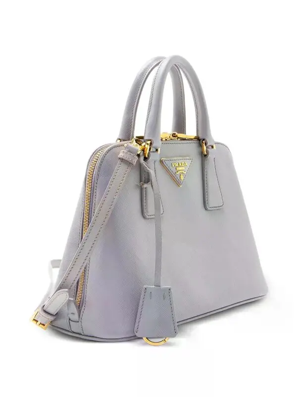Prada Saffiano Promenade Small Satchel Bag - Purple