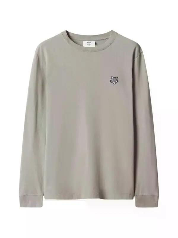 Maison Kitsuné Fox Head Long-sleeve T-shirt - Neutrals