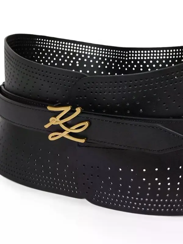 Karl Lagerfeld K/autograph Perforated Waist Belt