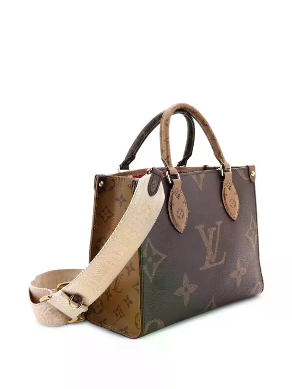 LOUIS VUITTON Onthego Tote Reverse Monogram Giant Pm Shoulder Bag - Brown