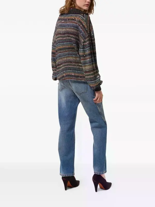 Missoni Sequin-embellished Striped Sweater