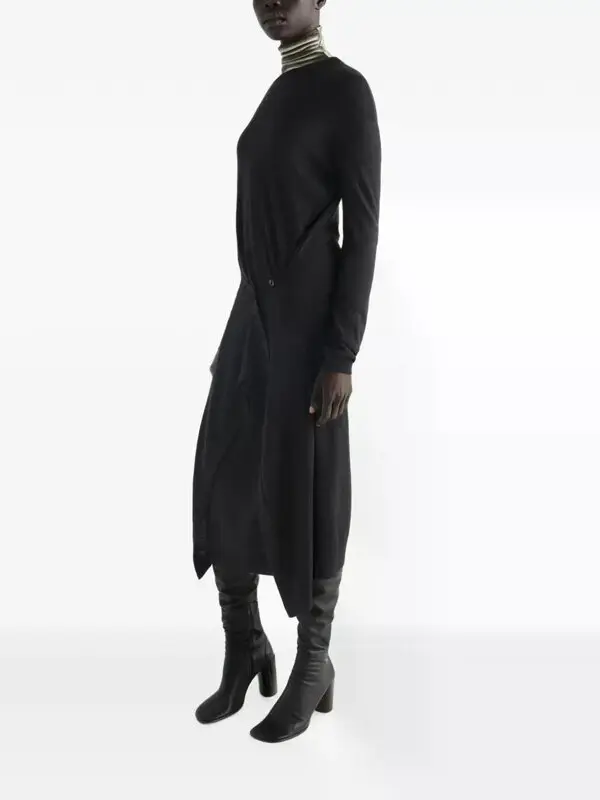 LEMAIRE Buttoned Dress In Merino Wool Blend