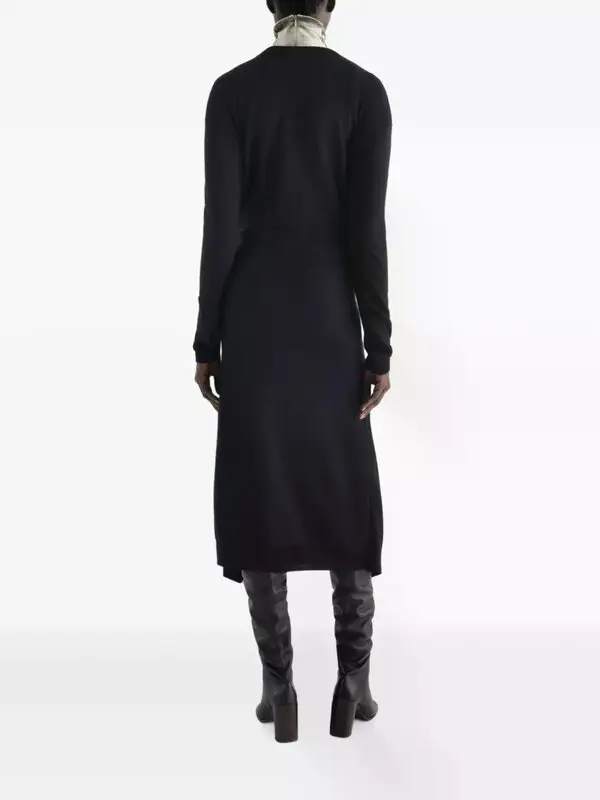 LEMAIRE Buttoned Dress In Merino Wool Blend