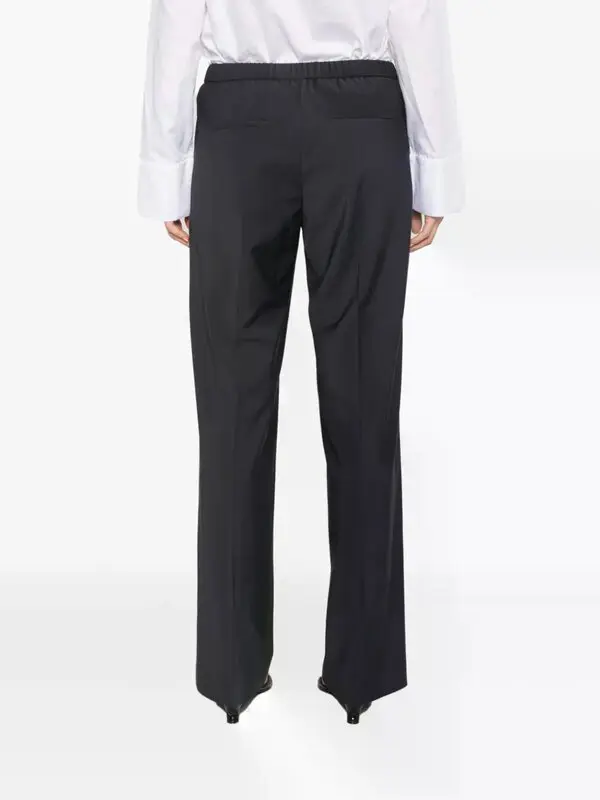 Peserico Elasticated Waistband Pressed-crease Trousers