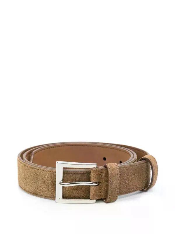 Prada Logo-plaque Suede Belt