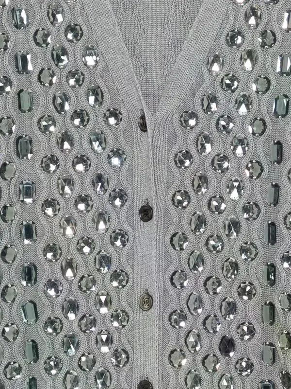 Giuseppe Di Morabito Embellished Cardigan - Grey