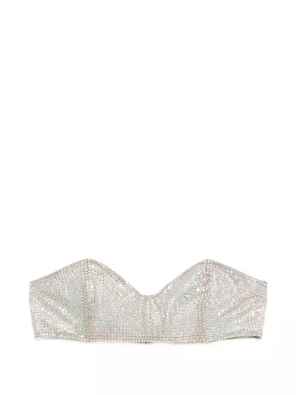 Giuseppe Di Morabito Crystal-embellished Top - Silver