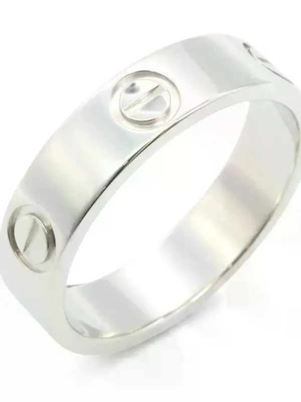 Cartier 2010s Love Platinum Ring