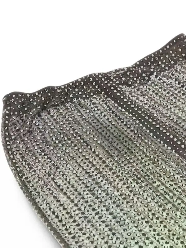 VENUJA Crystal-embellished Mesh Midi Skirt