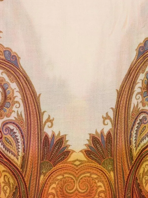 Etro Paisley-print Frayed Scarf