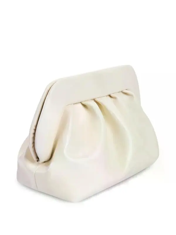 THEMOIRE Medium Bios Vegan Draped Clutch Bag