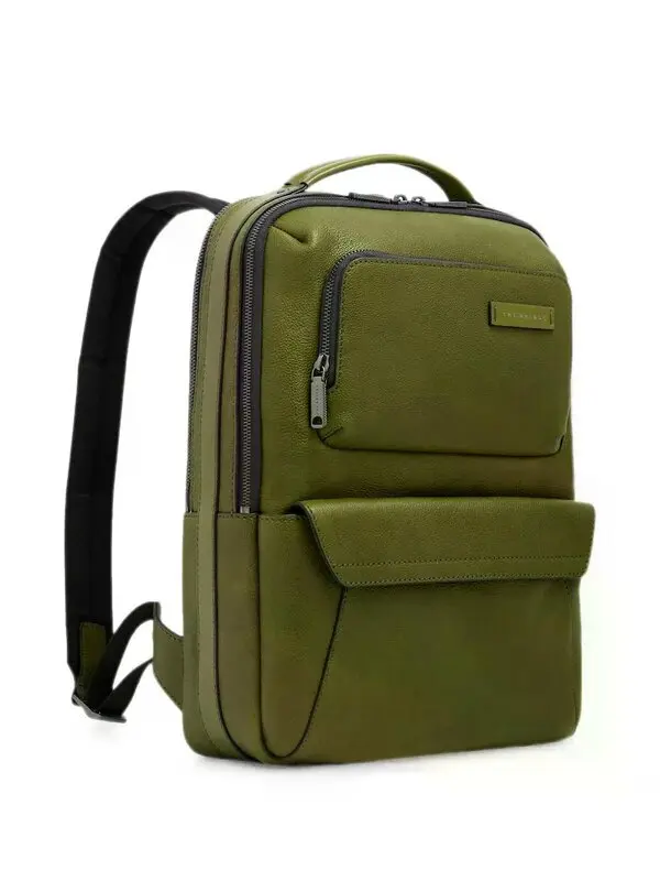 THE BRIDGE Logo-patch Leather Backpack