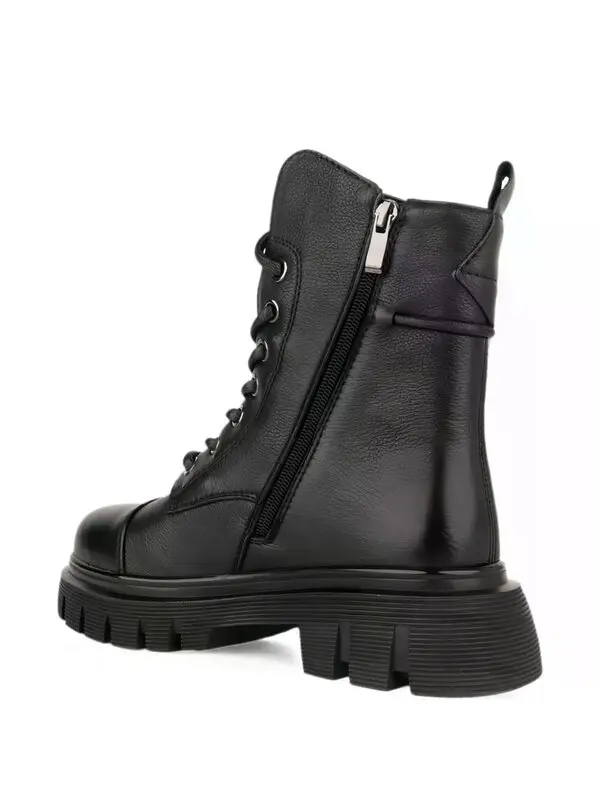 LINDA BAUMANN Lace-up Lug-sole Ankle Boots